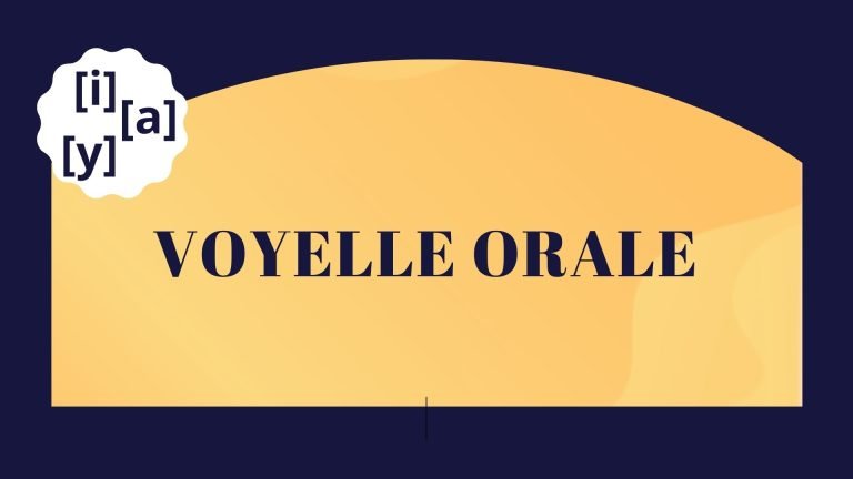 Voyelle orale - Master Your French