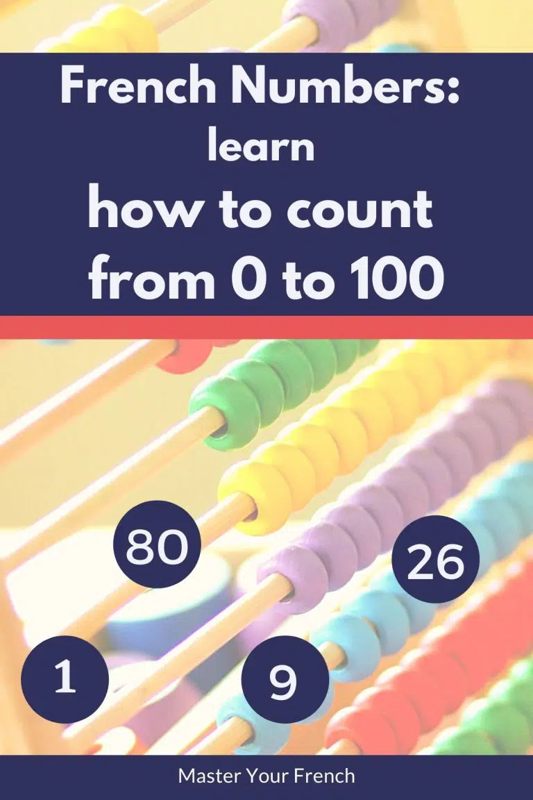 French numbers: Learn how to count from 0 to 100