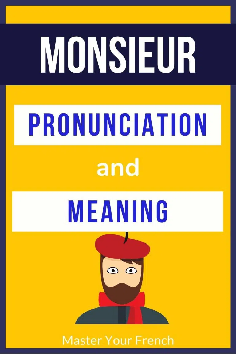 How to pronounce Monsieur in French? - Master Your French