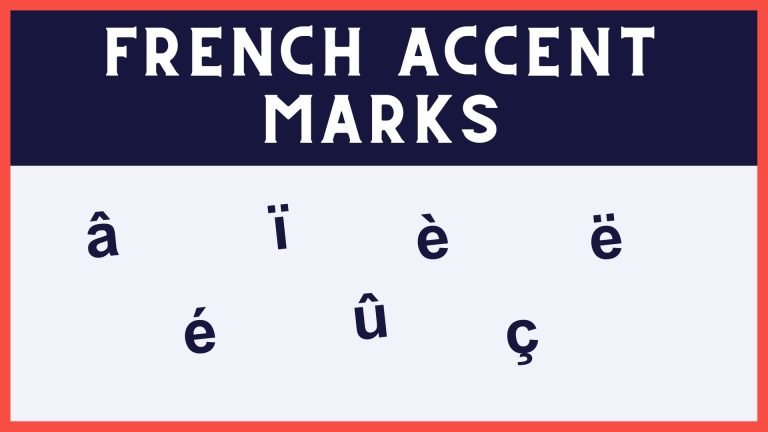 How to read French accent marks? - Master Your French